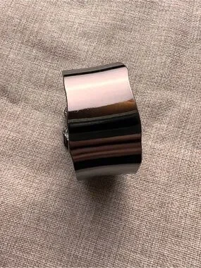 Vintage | Jewelry | Vintage Dark Silver Bangle Bracelet With Gothic ...